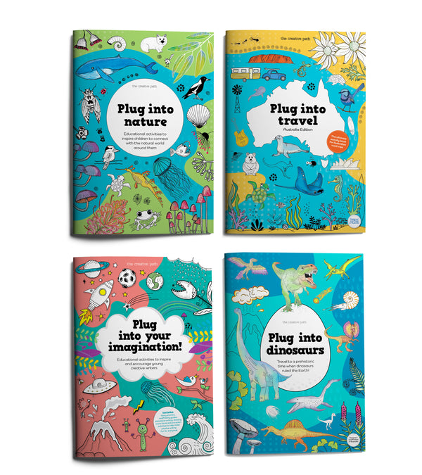 "Plug Into" Series Activity Books - 4 Pack – thecreativepath.com.au